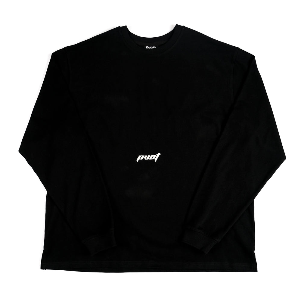 TEAM PVOT Logo Long Sleeve T-Shirts (Black)